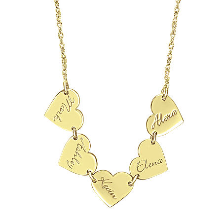 Click here for Personalized Family Name Heart Pendant Necklace  O... prices