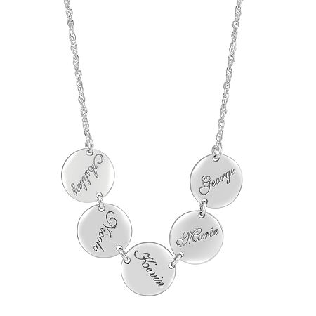 Click here for Personalized Family Name Disc Pendant Necklace  On... prices