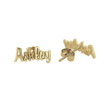 Click here for Personalized Name Script Earrings  One Size  Yello... prices