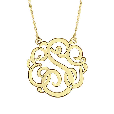 Click here for Personalized 30mm Diamond-Accent Monogram Initial... prices