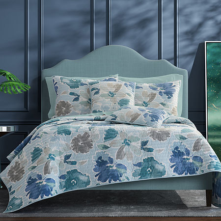 Click here for Queen Street Michelle Floral Hypoallergenic Quilt... prices