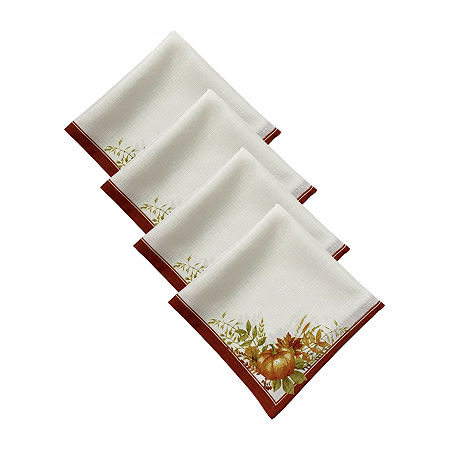 Autumn Pumpkin Grove Fall Napkin  Set of 4 - Multi