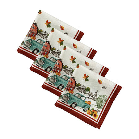 Click here for Farm Fresh Pumpkin Truck Fall Napkin  Set of 4 - M... prices