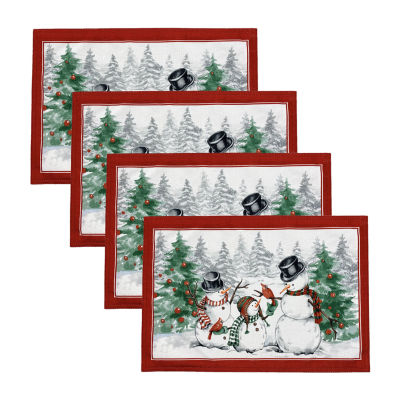 Elrene Home Fashions Snowman Winterland Tablecloth, Color: Multi - JCPenney