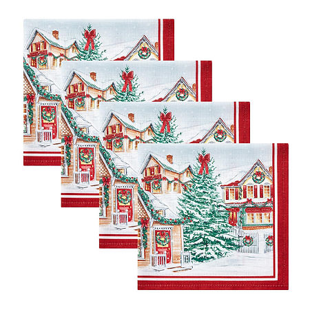 Click here for Elrene Storybook Christmas Village Holiday 4 Piece... prices