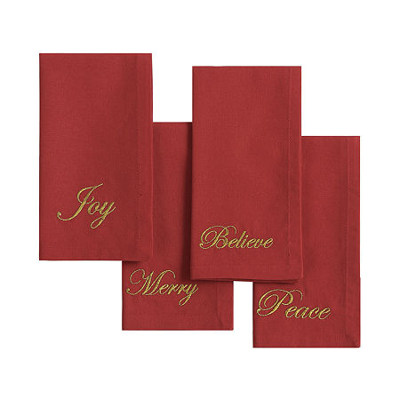 Click here for Elrene Home Fashions Holiday Sentiment Set 4-pc. N... prices