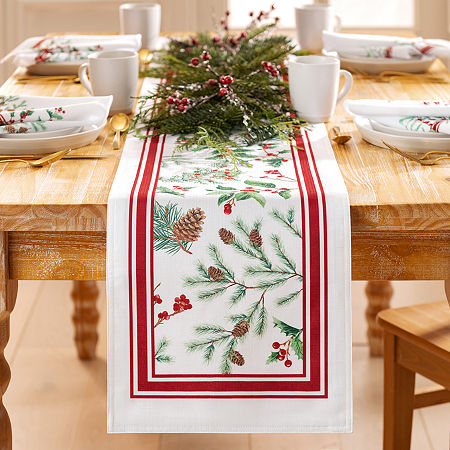 Click here for Elrene Winter Holiday Berry Fabric Table Runner  7... prices