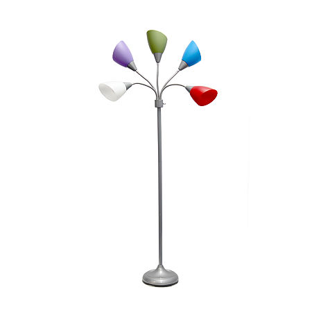 Simple Designs Contemporary Medusa Multi 5 Light Gooseneck Lamp