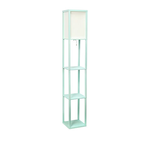 Click here for Lalia Home Column Shelf Floor Lamp w/Linen Shade prices