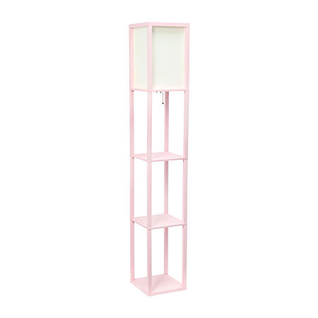 Click here for Lalia Home Column Shelf Floor Lamp w/Linen Shade prices