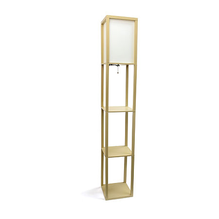 Click here for Lalia Home Column Shelf Floor Lamp w/Linen Shade prices