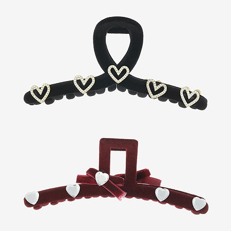 Click here for Arizona Heart 2-pc. Hair Clip  One Size  Multiple... prices