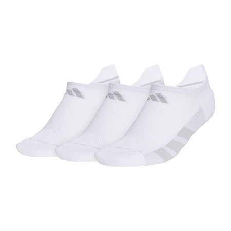 adidas Womens 3-Pk. All Day Training No Show Socks - White/clear Onix Grey/clear Grey