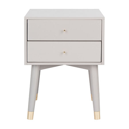 Click here for Lyla 2-Drawer Nightstand  One Size  Gray prices