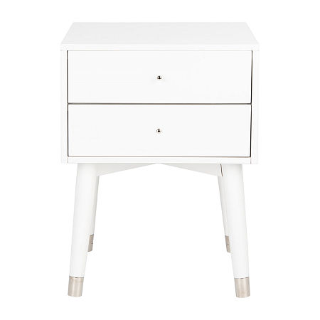 Click here for Lyla 2-Drawer Nightstand  One Size  White prices