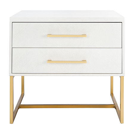 Click here for Estelle 2-Drawer Nightstand  One Size  White prices