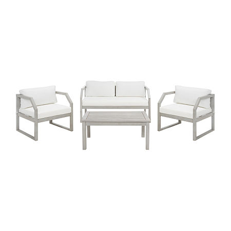 Click here for Dren 4 Pc Outdoor Living Set - Grey/beige prices