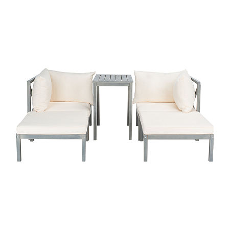 Click here for Ronson 5 Pc Sectional Set - Ash grey/beige prices