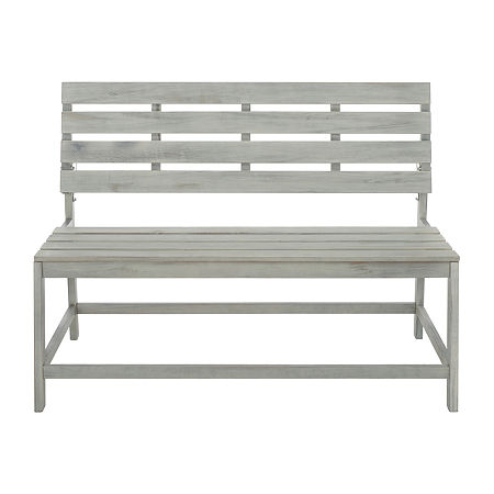Click here for Ruben Natural Wood Patio Bench  One Size  Gray prices