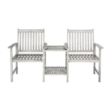 Click here for Lydden Outdoor Twin Bench - Grey prices