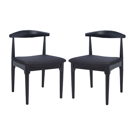 Click here for Lionel Retro Dining Chair (Set Of 2) - Black/black prices
