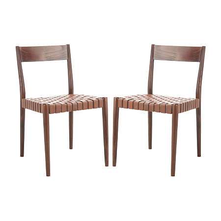 Click here for Eluned Dining Chair with Basket Woven Seat - Set o... prices
