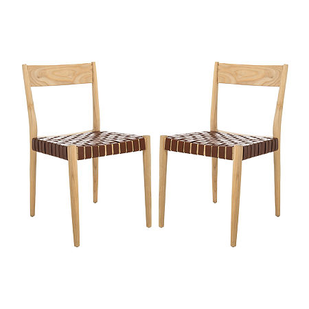 Click here for Eluned Dining Chair with Basket Woven Seat - Set o... prices