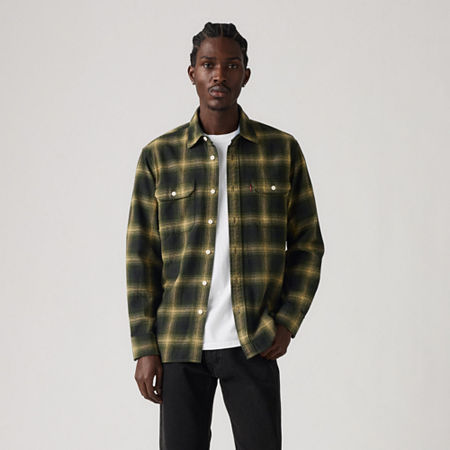 Click here for Levis Mens Long Sleeve Relaxed Fit Flannel Shirt... prices