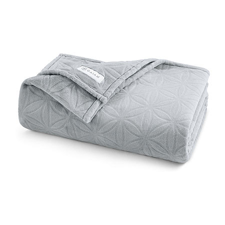 Click here for Gaiam Velvetloft Plush Lightweight Blanket  One Si... prices