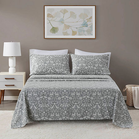 Click here for Madison Park Novelty Printed Cotton Flannel 4-Pc.... prices