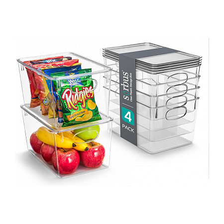 Click here for Sorbus Large Plastic Storage Bins with Lids - for... prices