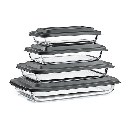 Click here for Sorbus 8-Piece Deep Glass Baking Dish Set with Lid... prices