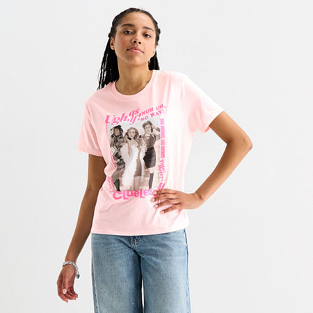 Love Tribe Juniors Clueless As If Graphic T-Shirt - Ballet Slipper
