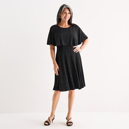 Click here for Danny & Nicole Womens Short Sleeve Dots Fit + Flar... prices