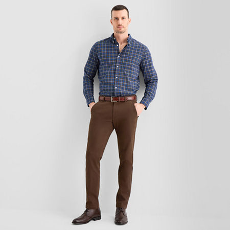 Click here for St. Johns Bay Stretch Chino Mens Slim Fit Flat Fro... prices