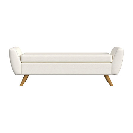 Click here for HOMEPOP Storage Bench  One Size  White prices