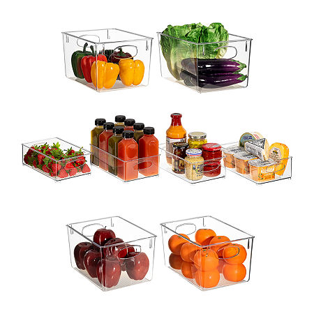 Click here for Sorbus 8 Piece Sorbus Clear Plastic Storage Bins -... prices