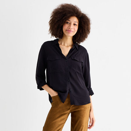 Click here for a.n.a Womens Tall Cuffed Long Sleeve Regular Fit B... prices