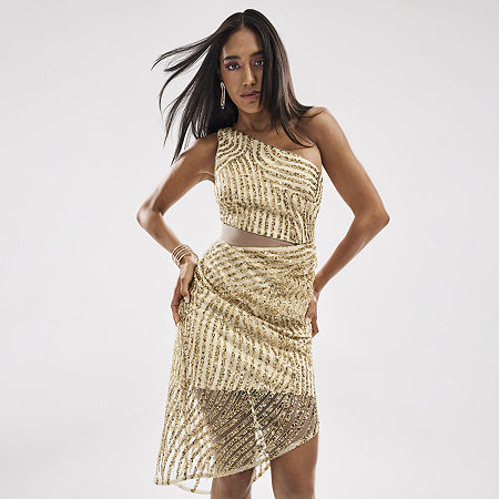 Click here for Bob Mackie Womens Sequin Sleeveless Off the Should... prices