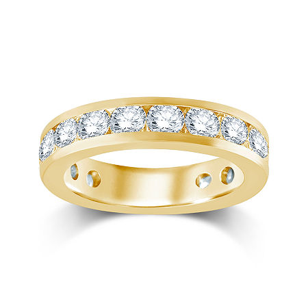 Click here for 3 CT.T.W. Natural Diamond 14K Yellow Gold Eternity... prices