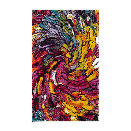Click here for Safavieh Lilly Abstract Shag Rectangular Rugs  One... prices
