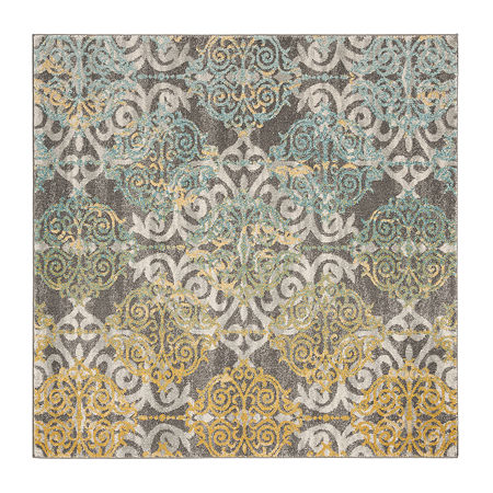 Click here for Safavieh Catriona Damask Square Rugs  One Size  Mu... prices