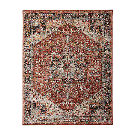 Feizy Caprio R3960 Rust 67 x 96 Area Rug - Rust