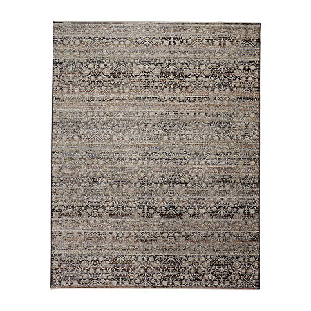 Feizy Caprio R3961 Brown 67 x 96 Area Rug - Stone