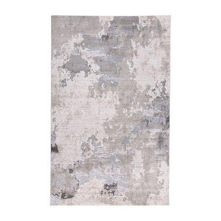 Feizy Prasad R3970 Gray 18 x 210 Area Rug - Gray
