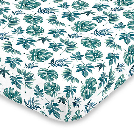Click here for Nojo Tropical Mini Crib Sheet  One Size  Green prices