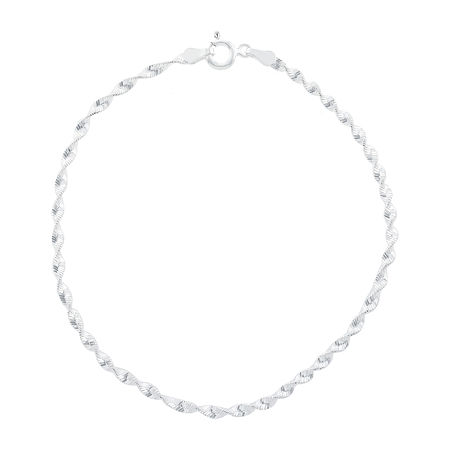 Click here for Silver Treasures Womens 8 Inch Solid Chain Bracele... prices