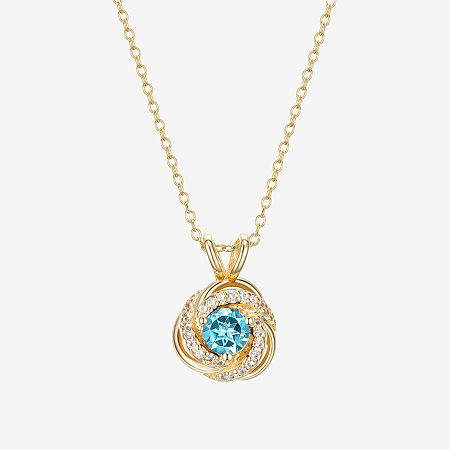 Click here for Womens Genuine Blue Topaz 18K Gold Over Silver 18... prices