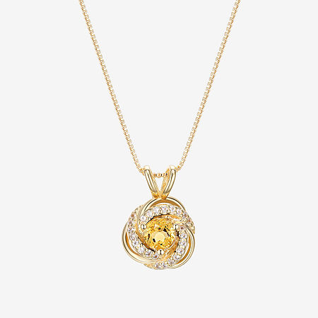 Click here for Womens Genuine Yellow Citrine 18K Gold Over Silver... prices