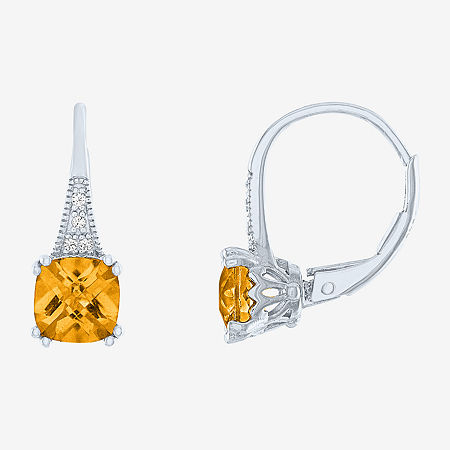 Click here for Gemstone Sterling Silver Cushion Drop Earrings  On... prices